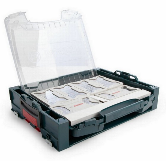 Bosch 0615990h5p I-rack + I-boxx + 117 Piece Drill Bit Accessory Kit ...