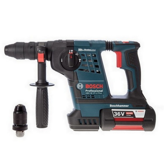 Bosch Gbh36vf-li Plus 36v Sds Hammer Drill With 2x 4.0ah Li-ion Batteries - Anglia Tool Centre