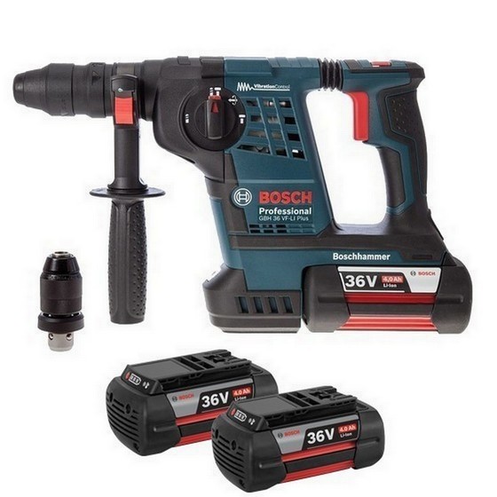 Bosch Gbh36vf-li 36v Sds Drill & 3x 4.0ah Batteries - Anglia Tool Centre
