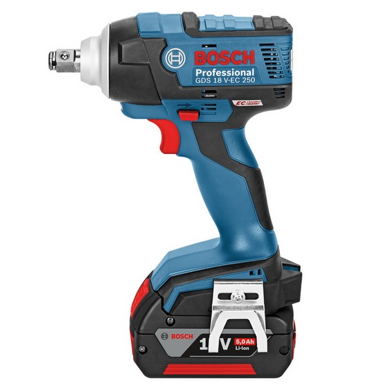 Bosch Gds 18v-ec 250 18v Brushless High Torque Impact Wrench With 2x 5 ...