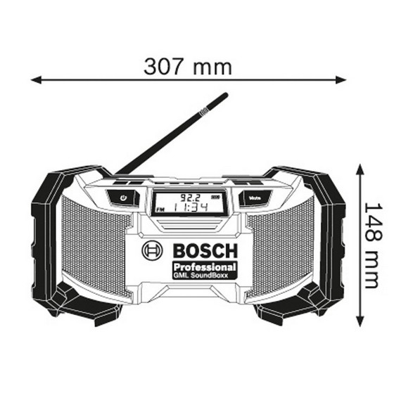 Bosch Gml Soundbox Site Radio 18v / 240v - Anglia Tool Centre