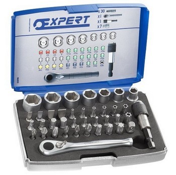 Britool Expert 39 Piece Sockets And Bits Set - Anglia Tool Centre