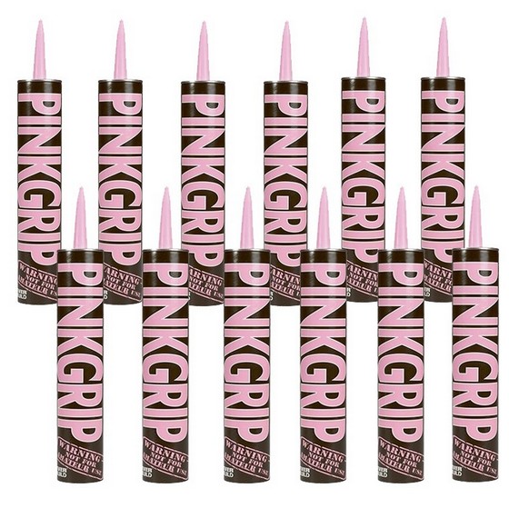Everbuild Pinkgrip Grab Adhesive Cartridge 350ml (pack Of 12) - Anglia ...