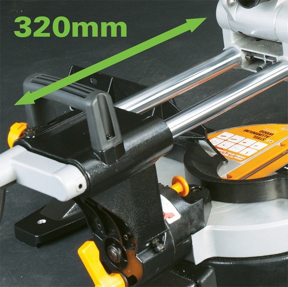 Evolution Rage 3-db 255mm Multipurpose Sliding Mitre Saw 240v - Anglia ...