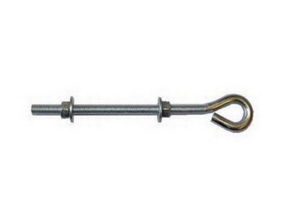 Fencing Eye Bolt With Nuts And Washers M10 X 200mm Bright Zinc Plated ...
