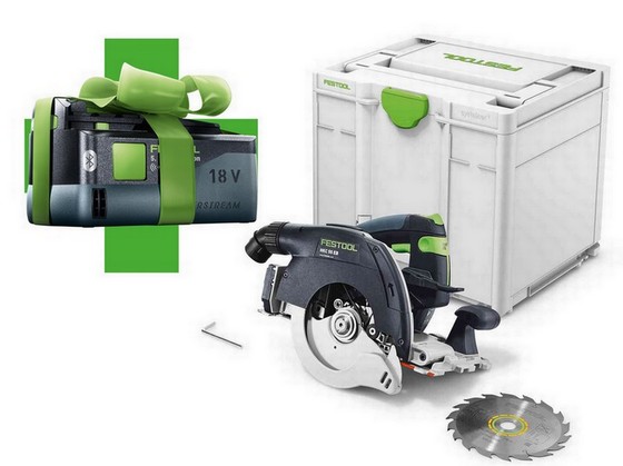 Festool 577598 18v Cordless Circular Saw Hkc 55 Eb-basic-gb 50 Plus ...
