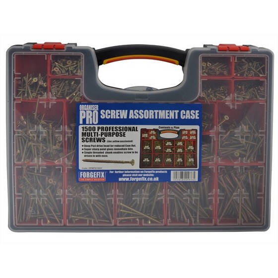 Forgefix Xms16forge 1500 Piece Assorted Screw Set - Anglia Tool Centre