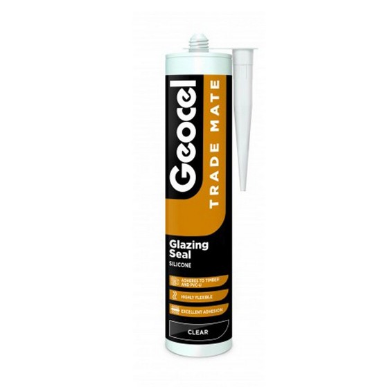 Geocel 2887436 Trade Mate Silicone Glazing Sealant 310ml Clear - Anglia ...