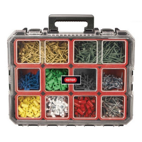 Keter Roc Ket17201702 10 Compartment Pro Organiser - Anglia Tool Centre