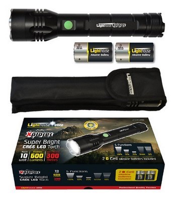 Lighthouse Xplorer 10w Cree Torch 600 Lumens 300m - Anglia Tool Centre
