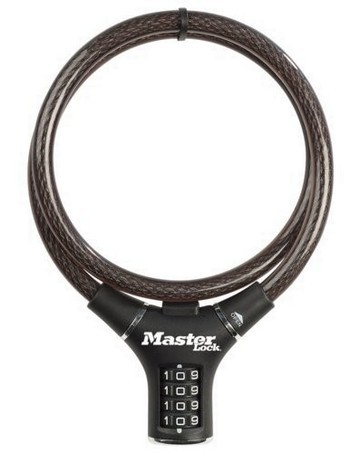 Master Lock Steel Cable Combination Lock Black 0.9m X 12mm - Anglia ...