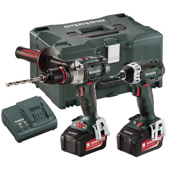 Metabo Combo Set 2.1.5 18v Lxt Twin Pack With 2x 5.2ah Li-ion Batteries ...
