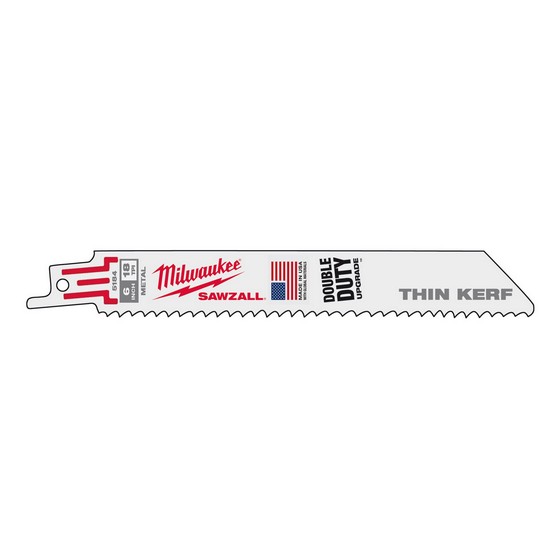 Milwaukee 48005184 Sawzall Blade 18tpix150mm Metal - Anglia Tool Centre