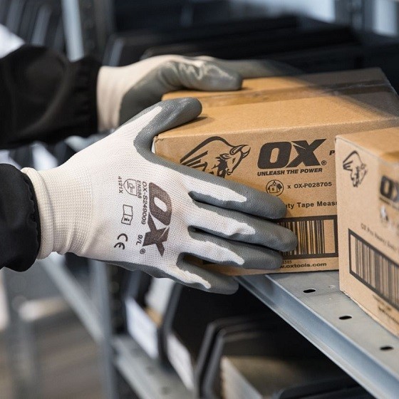 Ox Nitrile Flex Gloves Large - Anglia Tool Centre
