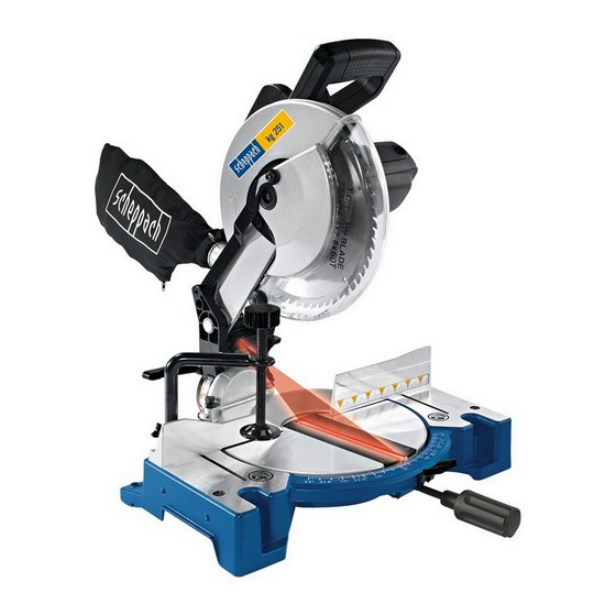 Scheppach Kg 251 10 Inch Mitre Saw 240v - Anglia Tool Centre