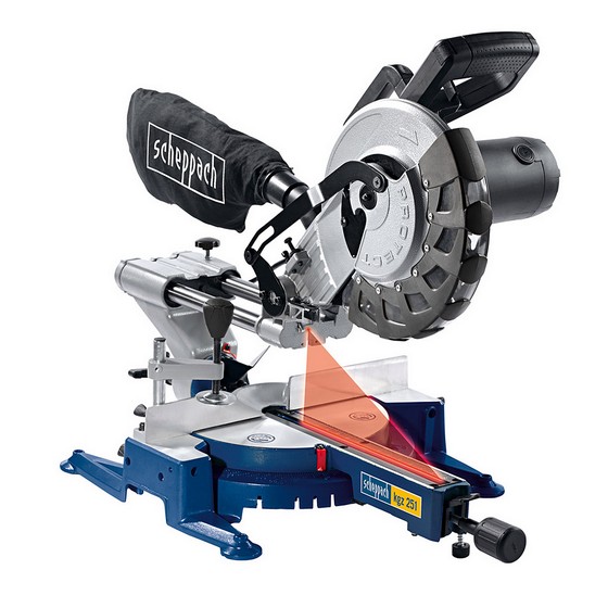 Scheppach Kgz 251 254mm Universal Sliding Compound Mitre Saw 240v ...