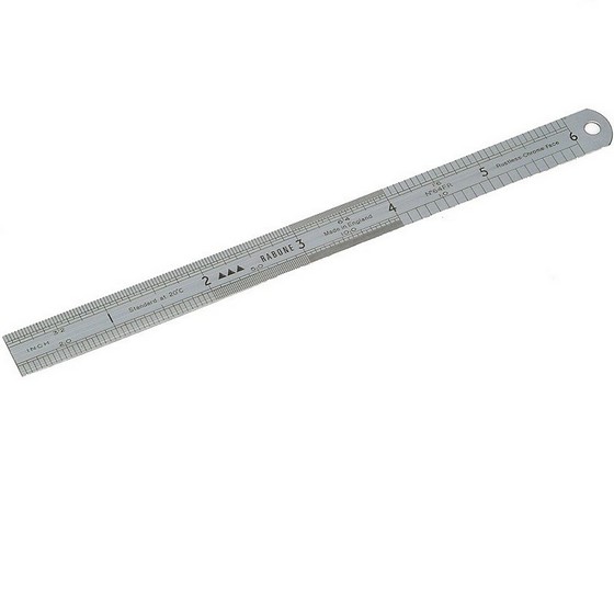 Stanley Sta035433 Rabone Stainless Steel Ruler 12 Inch - Anglia Tool Centre