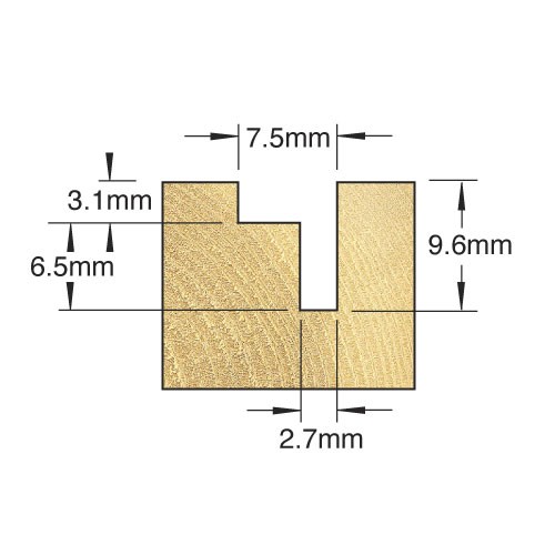 Trend 331x1/2tc Aquamac 63 Cutter 1/2 Inch Shank - Anglia Tool Centre