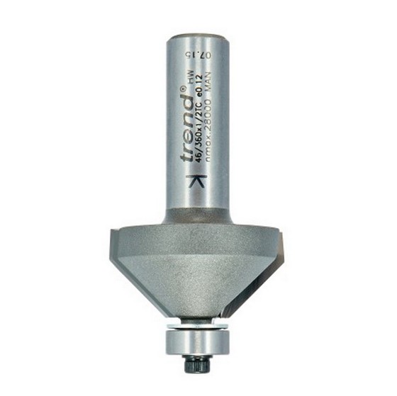 Trend 46/360x1/2tc Guided Chamfer Cutter 45 Degrees - Anglia Tool Centre