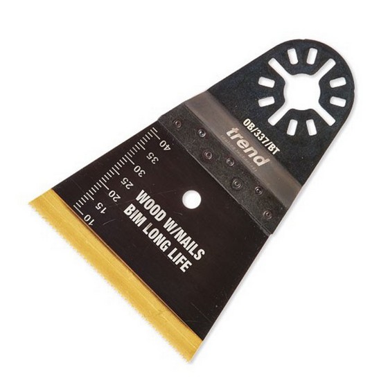 Trend Ob/337/bt Wide Oscillating Blade 64mm Wood W/nails Bim Tin Coated ...