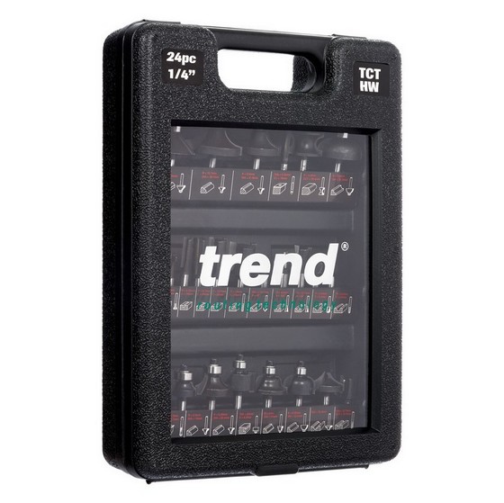 Trend Set/ss241/4tc 1/4inch Cutter Set 24 Piece - Anglia Tool Centre