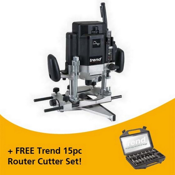 Trend T10ek 1/2in Router 240v Supplied In Storage Case - Anglia Tool Centre