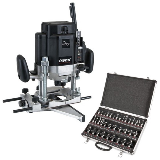 Trend T10elk 1/2in Router 110v Supplied In Storage Case + 35 Piece 1/2 ...