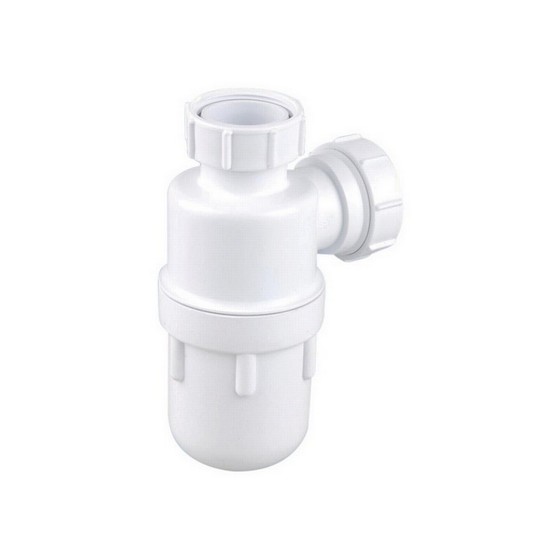 Wavin 4v812 V-joint 32mm Bottle Trap 75 White - Anglia Tool Centre